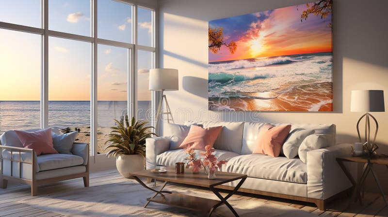Backdrop stock photo. Image of painting, sunset, light - 286485356