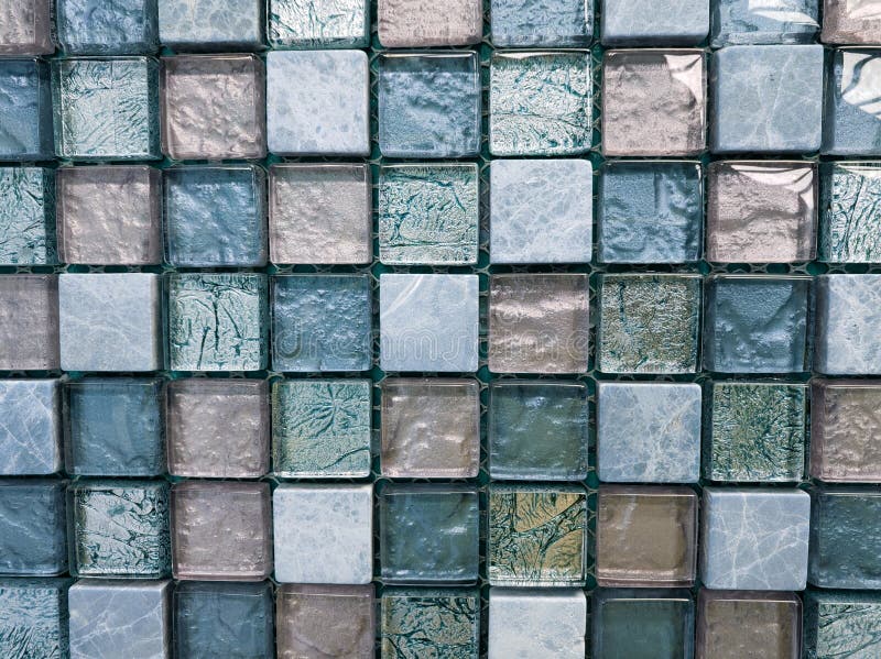 Combination of Glass Squares in Purple Colors for Decoration of Walls ...