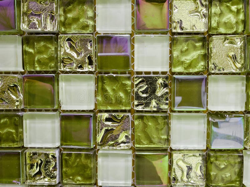 Combination of Glass Squares in Purple Colors for Decoration of Walls ...