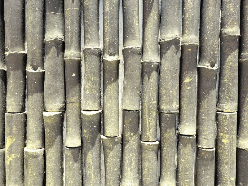 Decoration for Walls with Appearance of Bamboo Logs in Green Color ...