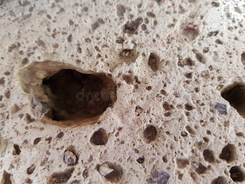 Approach To Porous Stone in Light Brown Color, Background and Texture ...