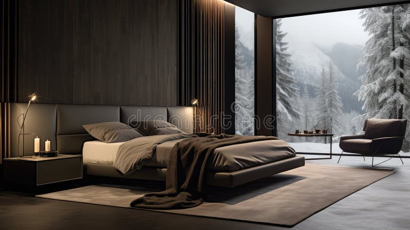 Backdrop bedroom dark stock illustration. Illustration of desk - 373432965