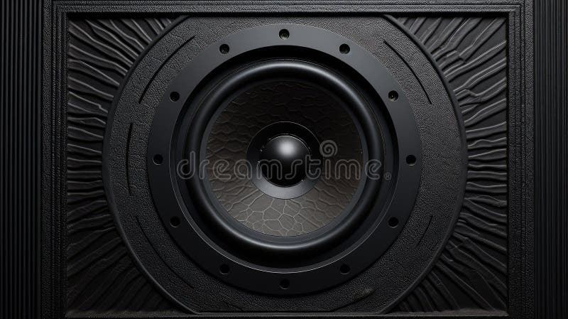 Backdrop Black Speaker Texture Stock Illustration - Illustration of ...