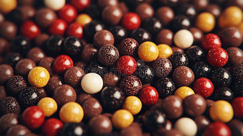 Backdrop of Chocolate Candy Different Sweetness Stock Photo - Image of ...