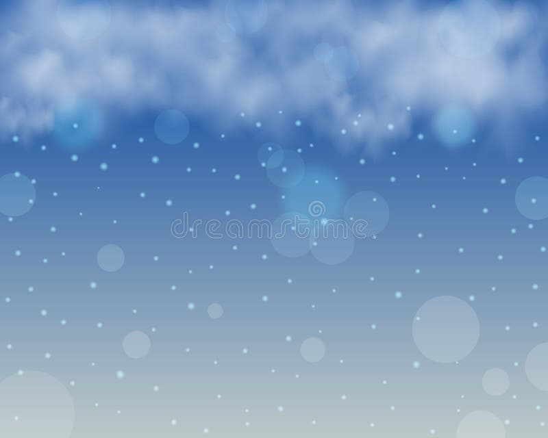 Backdrop Cloud Rain or Snow with Blue Background Stock Vector ...