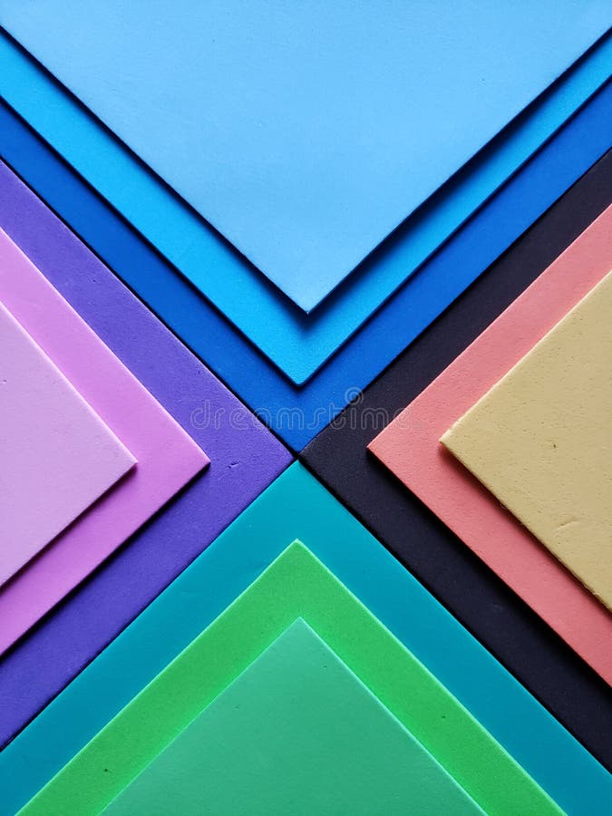 Abstract Design with Sheets of Foamy in Various Colors Stock Image ...