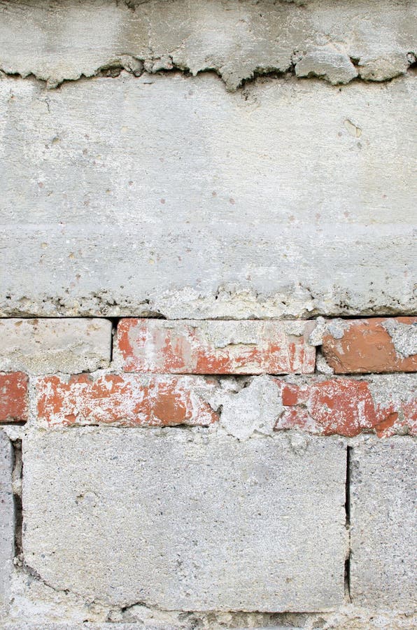 The Backdrop of Concrete and Brick Walls Stock Image - Image of ...