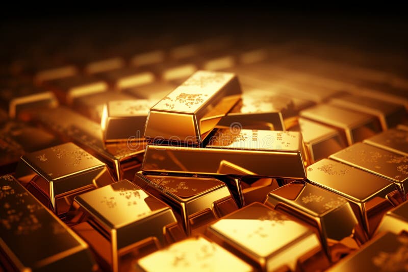 A Backdrop of 3D Gold Bars Represents International Wealth and Finance ...