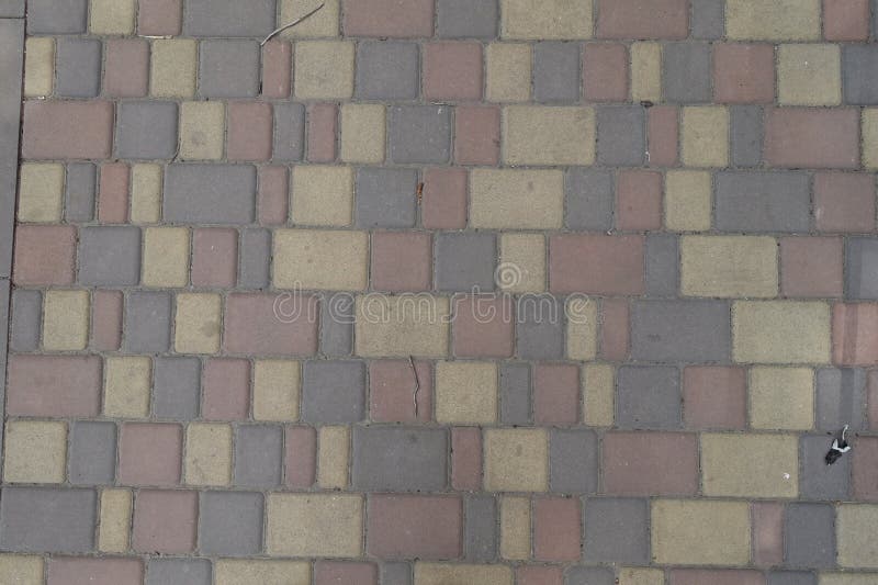 Backdrop - Dusty Brown, Yellow and Pink Concrete Pavers Stock Photo ...
