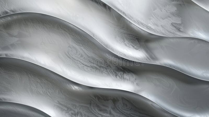 The Backdrop Features a Series of Elegant, Flowing Metallic Waves that ...