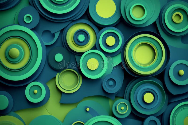 Abstract Background Interlocking Blue White Circles Stock Photos - Free ...