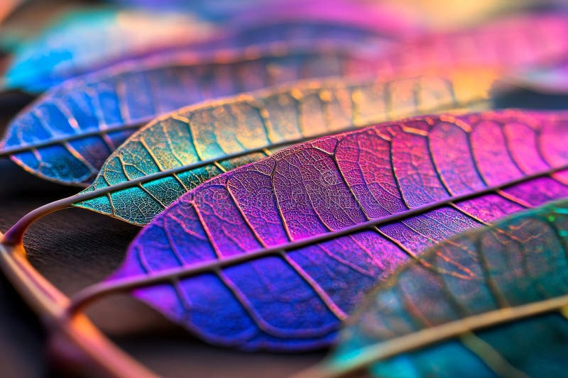 A Backdrop Featuring See-through Leaves in Various Colors Stock Image ...