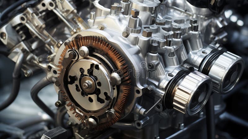 Backdrop of Four-stroke Engine Operation Scene.AI Generated Stock ...