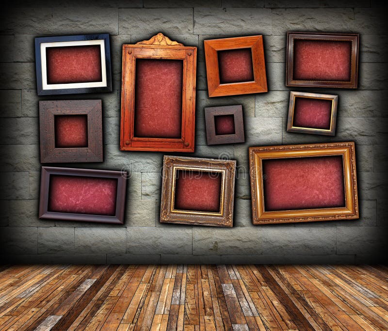 Backdrop with Frames for Your Message Stock Image - Image of dirty ...