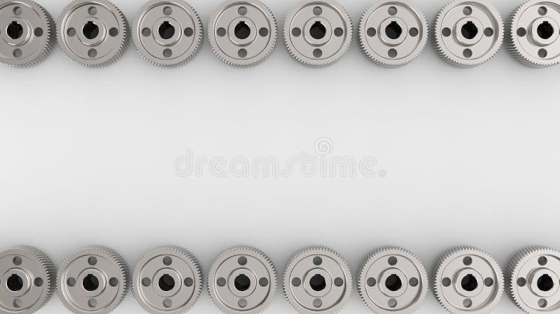 Backdrop with Gears and Cogwheels Stock Image - Image of connection ...
