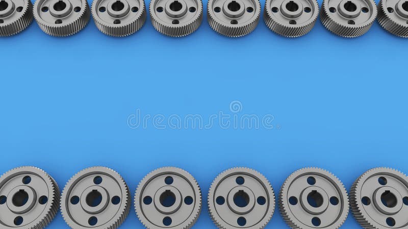 Backdrop with Gears and Cogwheels Stock Photo - Image of inside, banner ...