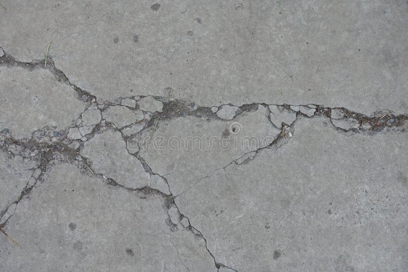 Backdrop - Grey Concrete Slab with Numerous Cracks Stock Photo - Image ...