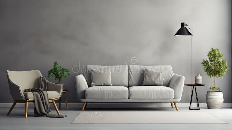 Backdrop grey wall stock illustration. Illustration of harmonious ...