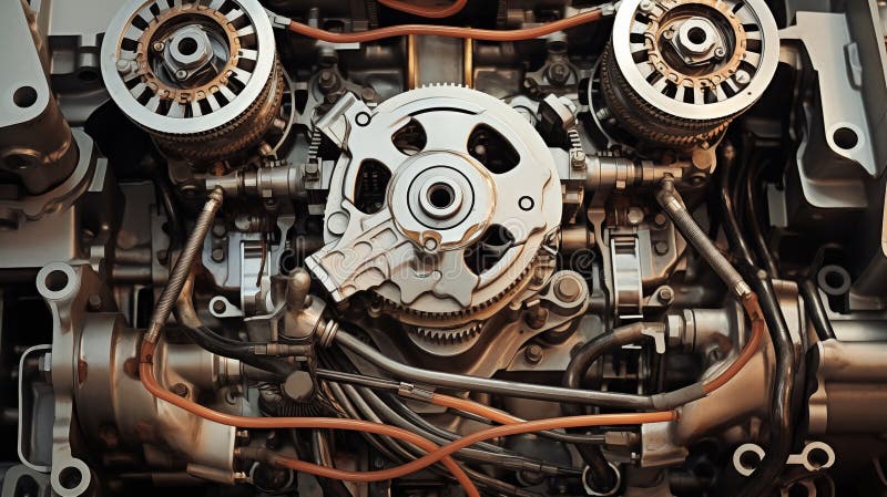 Backdrop of Four-stroke Engine Operation Scene.AI Generated Stock ...