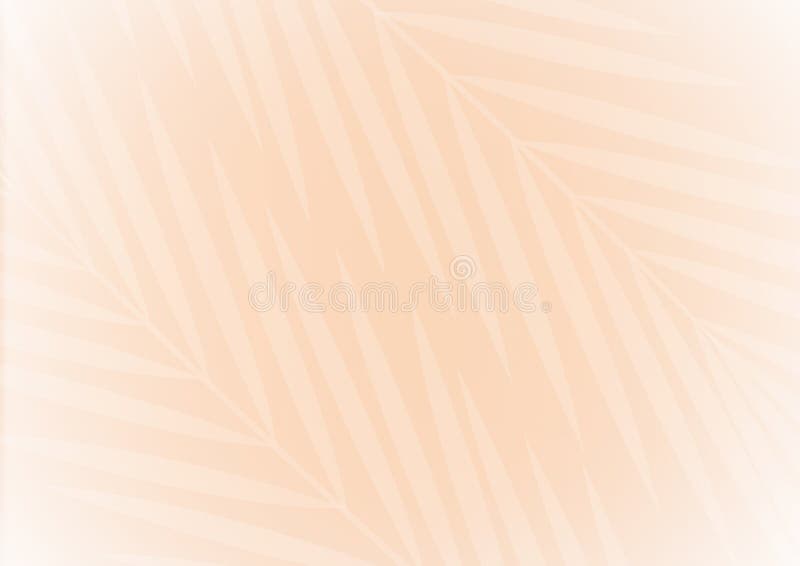 Backdrop Illustration with Palm Leaves and Peach Color Stock Photo ...