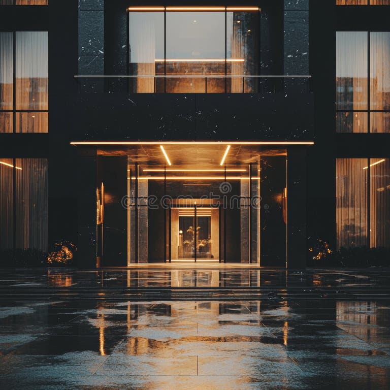 The Backdrop of Modern Apartment Buildings Includes Condos and Office ...