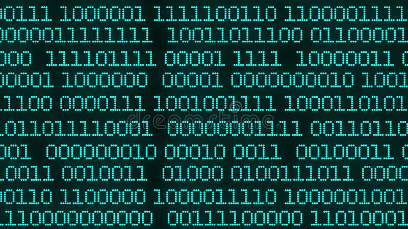 Backdrop of Ones and Zeros Representing Binary Numbers of Computing ...
