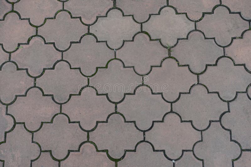 Backdrop - Pale Pink Pavement of Concrete Tiles with Moroccan Lattice ...