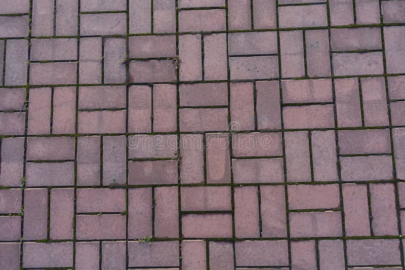 Backdrop - Pink Concrete Pavement with Double Basket-weave Layout Stock ...