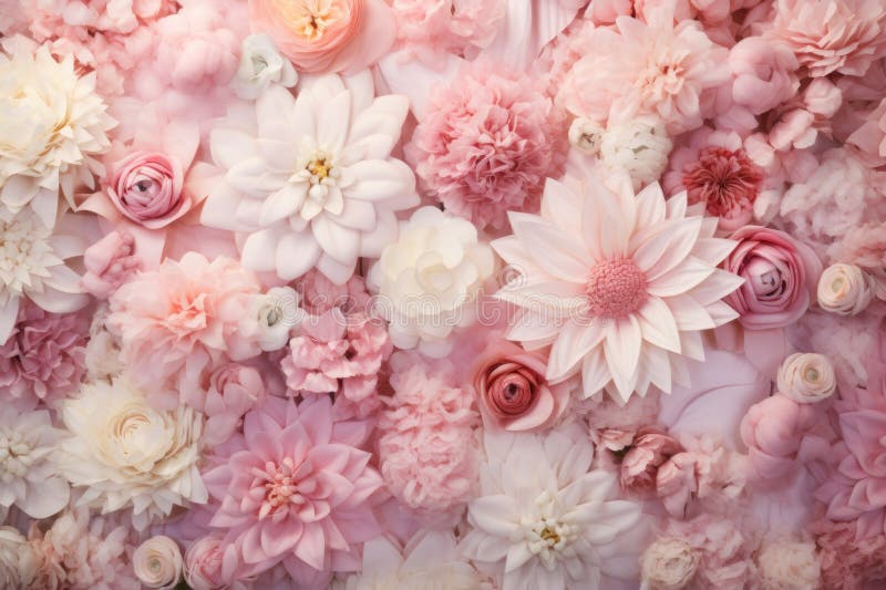 Backdrop of Pink Floral Texture Background Stock Illustration ...