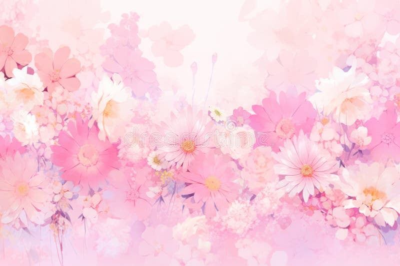 Backdrop of Pink Floral Texture Background Stock Illustration ...