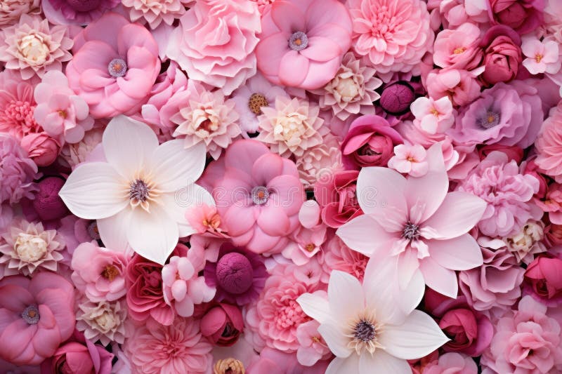 Backdrop of Pink Floral Texture Background Stock Illustration ...