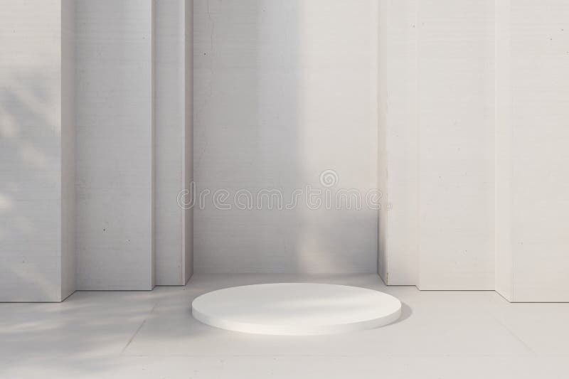 Backdrop with a Podium for Product Display Stock Illustration ...