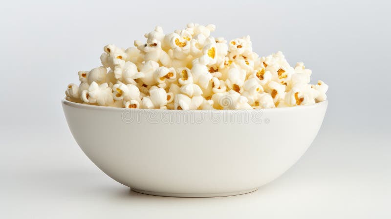 Backdrop popcorn on white stock illustration. Illustration of brim ...