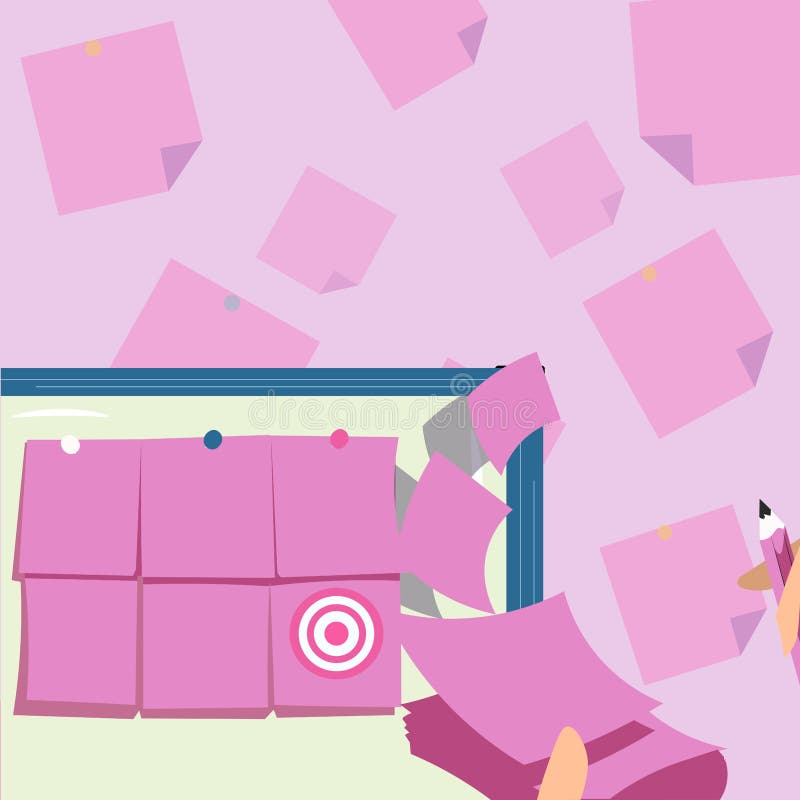 Backdrop Presenting Sticky Notes Hands Writing Paper Having Set Goals ...