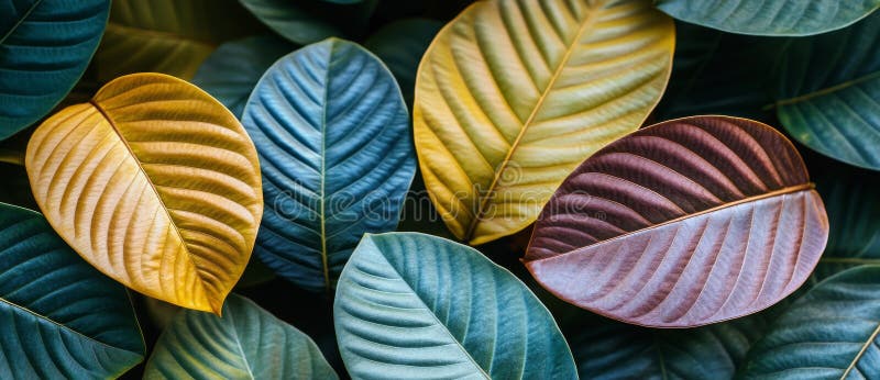 A Backdrop of Rich Green Leaf Textures Combined with Abstract Natural ...