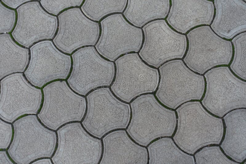 Backdrop - Rounded Grey Concrete Interlocking Paver Blocks Stock Image ...