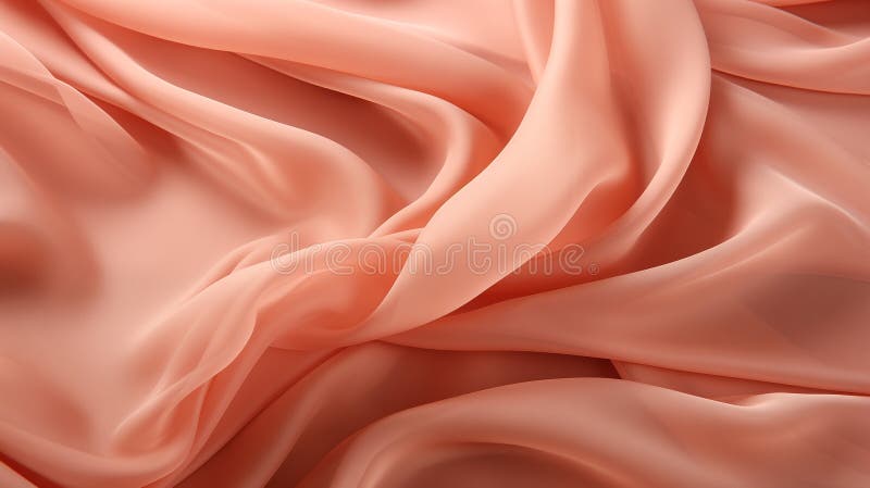 Backdrop of Satin Fabric, Smooth Silky Peach Fabric Stock Image - Image ...