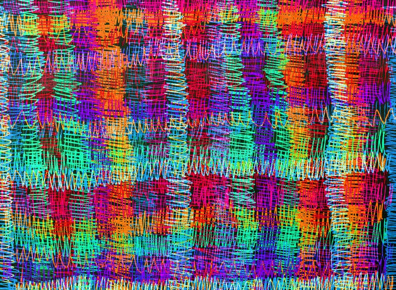 Wavy Seamless Pattern Texture Made Hand Drawn Pencil Style Stock Photos ...