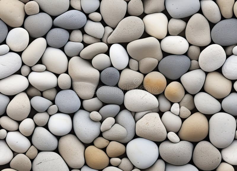 A Backdrop Showcasing the Inherent Elegance of River Rock Pebbles ...