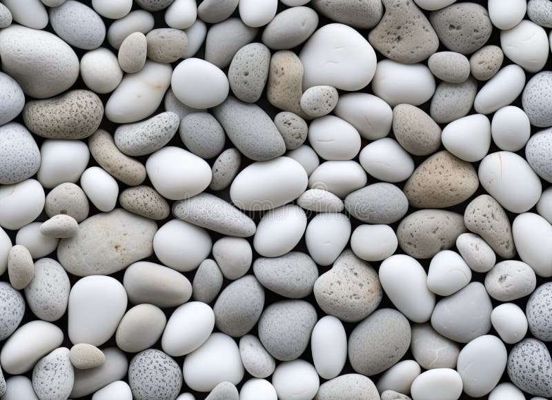 A Backdrop Showcasing the Inherent Elegance of River Rock Pebbles ...