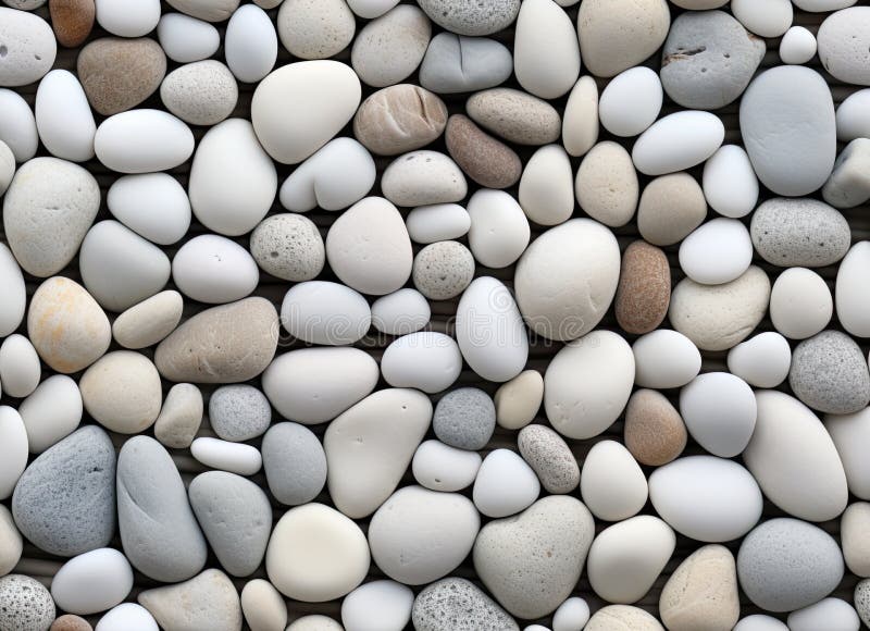 A Backdrop Showcasing the Inherent Elegance of River Rock Pebbles ...