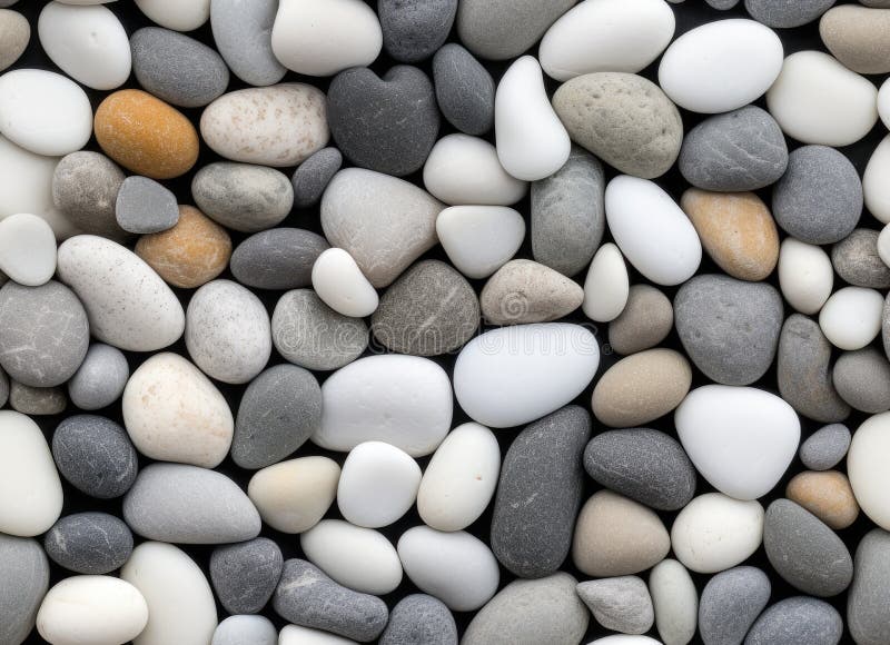 A Backdrop Showcasing the Inherent Elegance of River Rock Pebbles ...