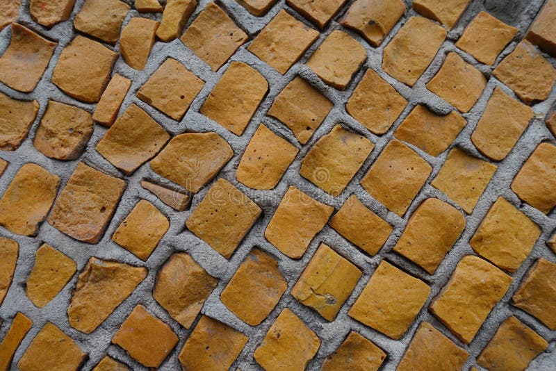 Backdrop - Texture of Orange Mosaic Wall Stock Image - Image of orange ...