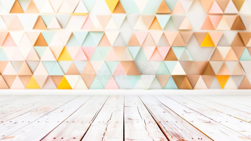 Backdrop. Wall with Abstract Geometric Pattern of Three-dimensional ...