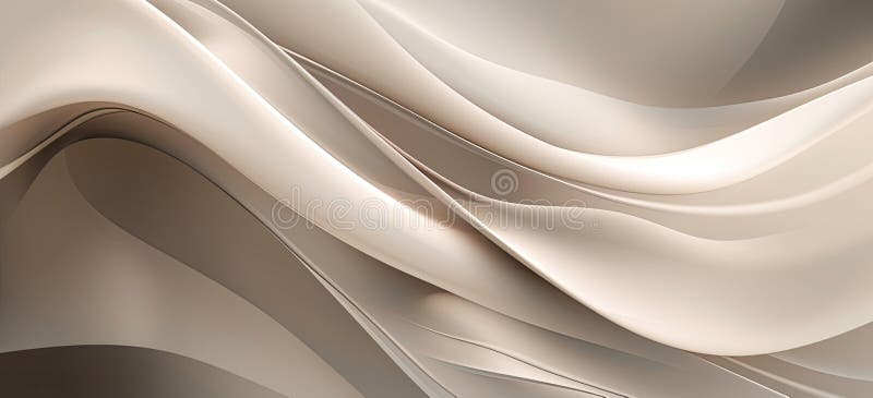 Backdrop with Wavy Forms in Neutral Colors - AI Generated Image Stock ...