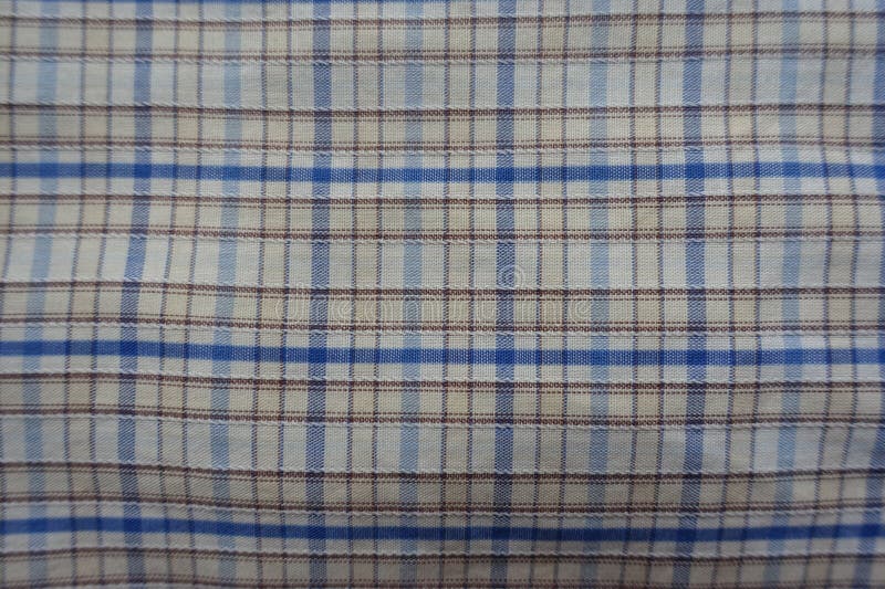 Backdrop - White, Blue and Brown Checkered Cotton Stock Photo - Image ...