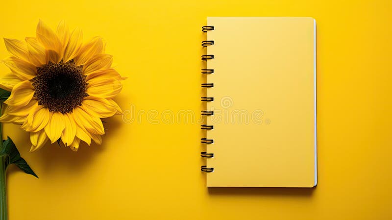 Backdrop yellow notebook stock illustration. Illustration of bright ...