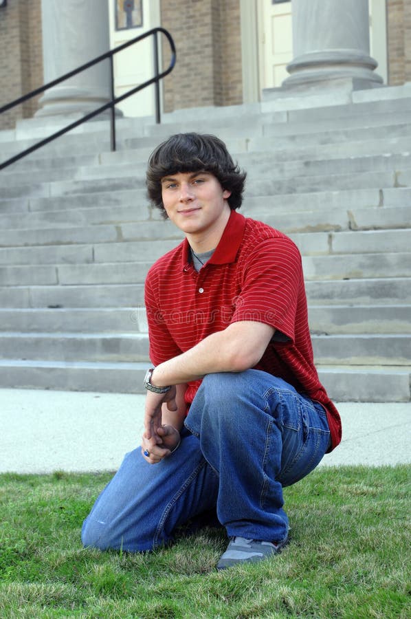 Backed by Church Steps stock photo. Image of slender, cute - 8970300