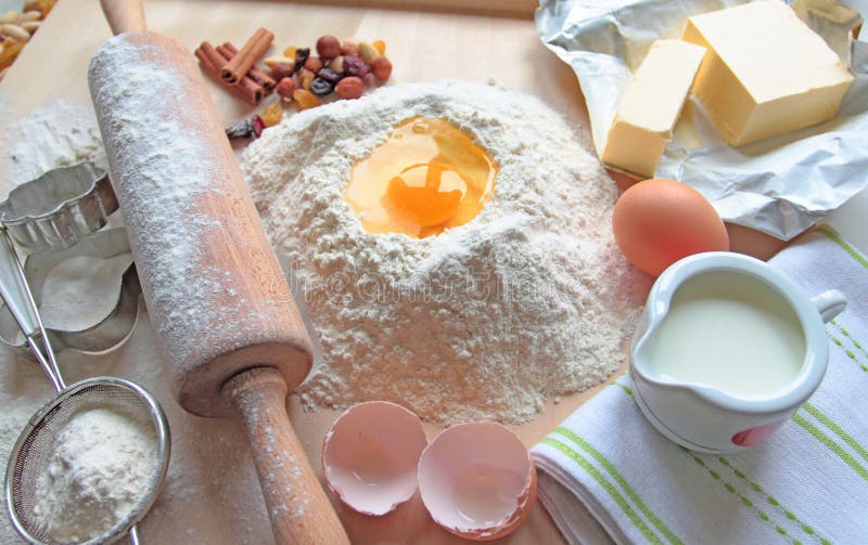 Backen in der Küche stockfoto. Bild von teig, nahaufnahme - 37894928