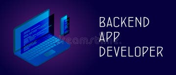 Backend Developer Banner Stock Illustrations – 294 Backend Developer ...